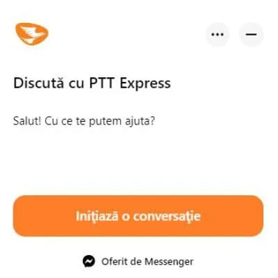 Contact PTT Express curier pentru verificare AWB